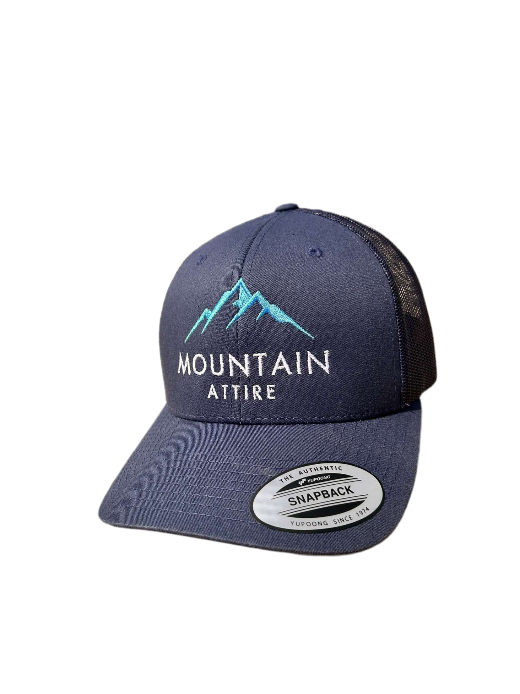 Navy&Aqua Blue Cap – Mountain Attire
